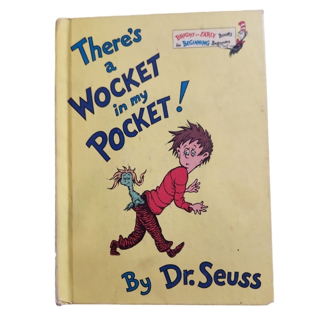 Vintage 1974 Dr Seuss There's A Wocket in My Pocket! Hardback Damaged ...