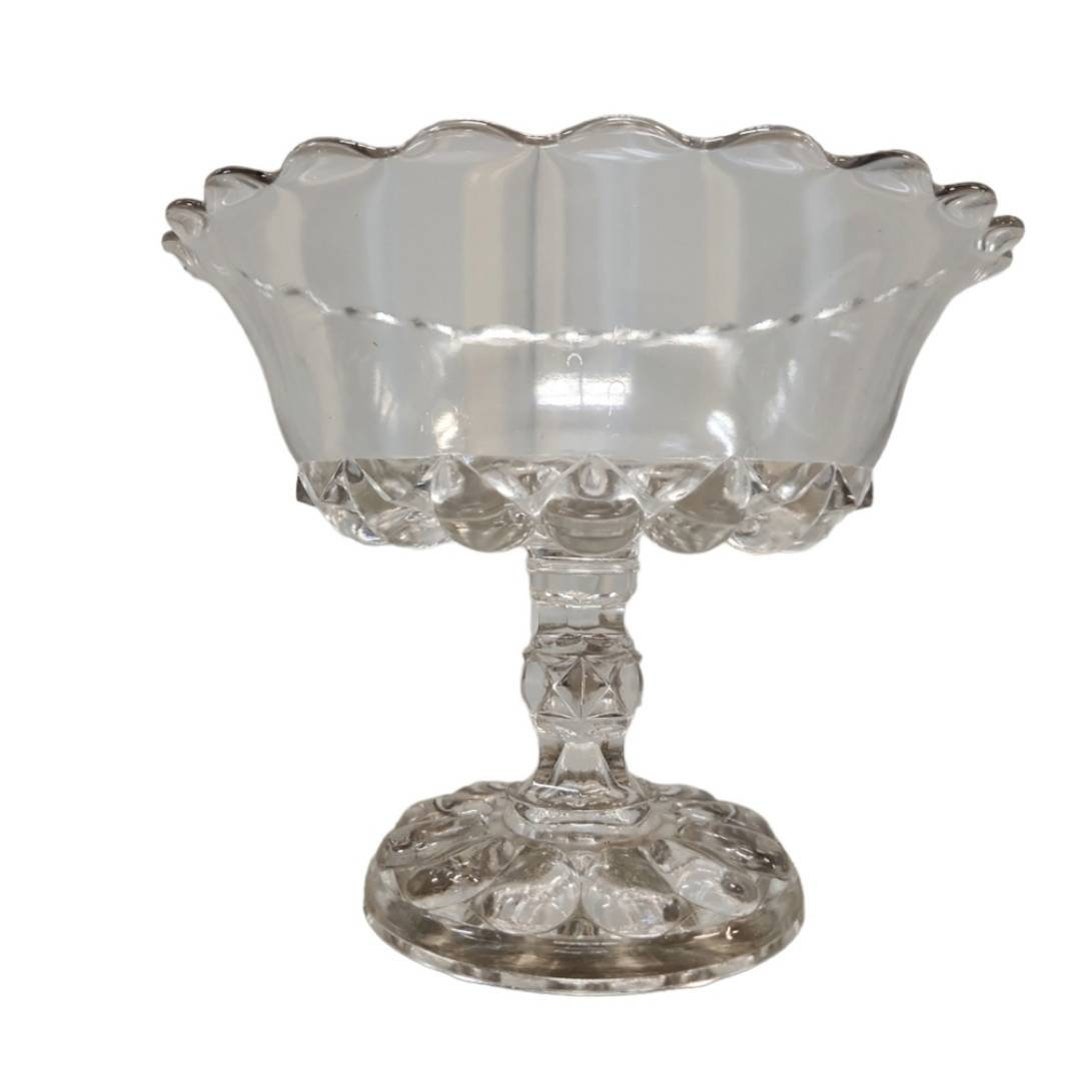 Vintage Bubble Glass Compote Dish - Etsy