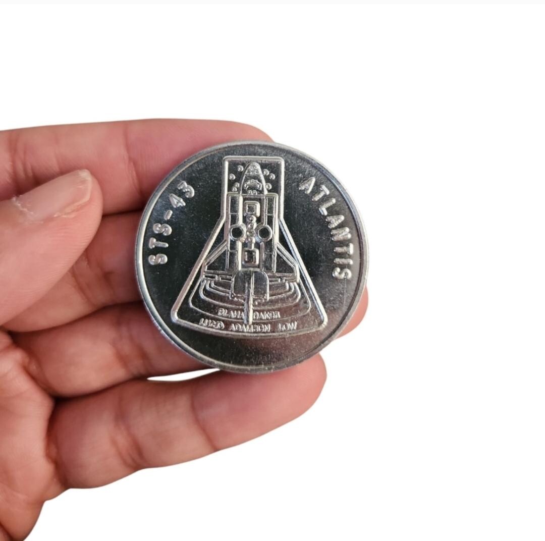 STS-45 Atlantis Silver Coin the New Era of Space Exploration - Etsy