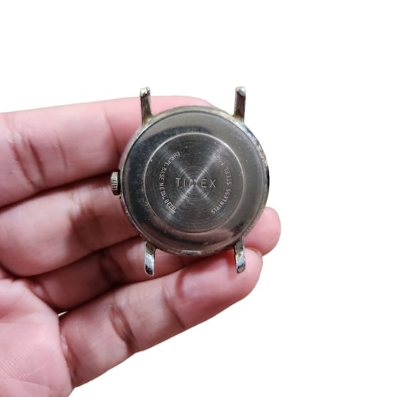 Vintage Timex Stainless Steel Watch Face - Gem