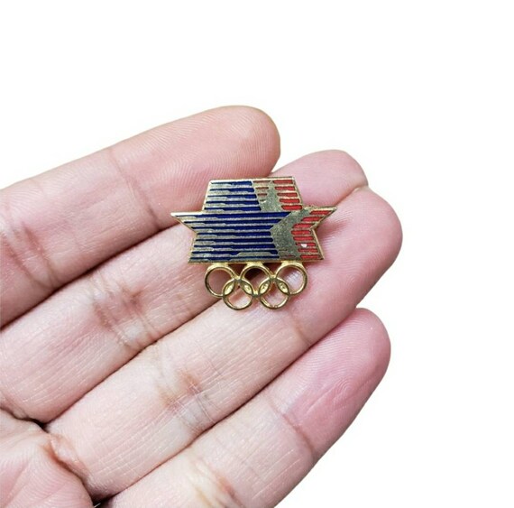 Vintage Olympics Pin 1984 Los Angeles / Vintage Lapel… - Gem