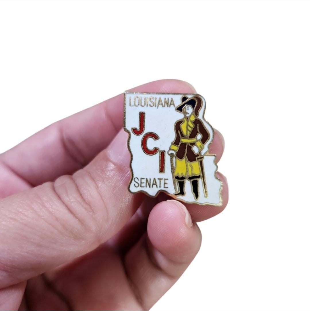 Vintage Gold Toned Louisiana JCI Senate Pin - Etsy