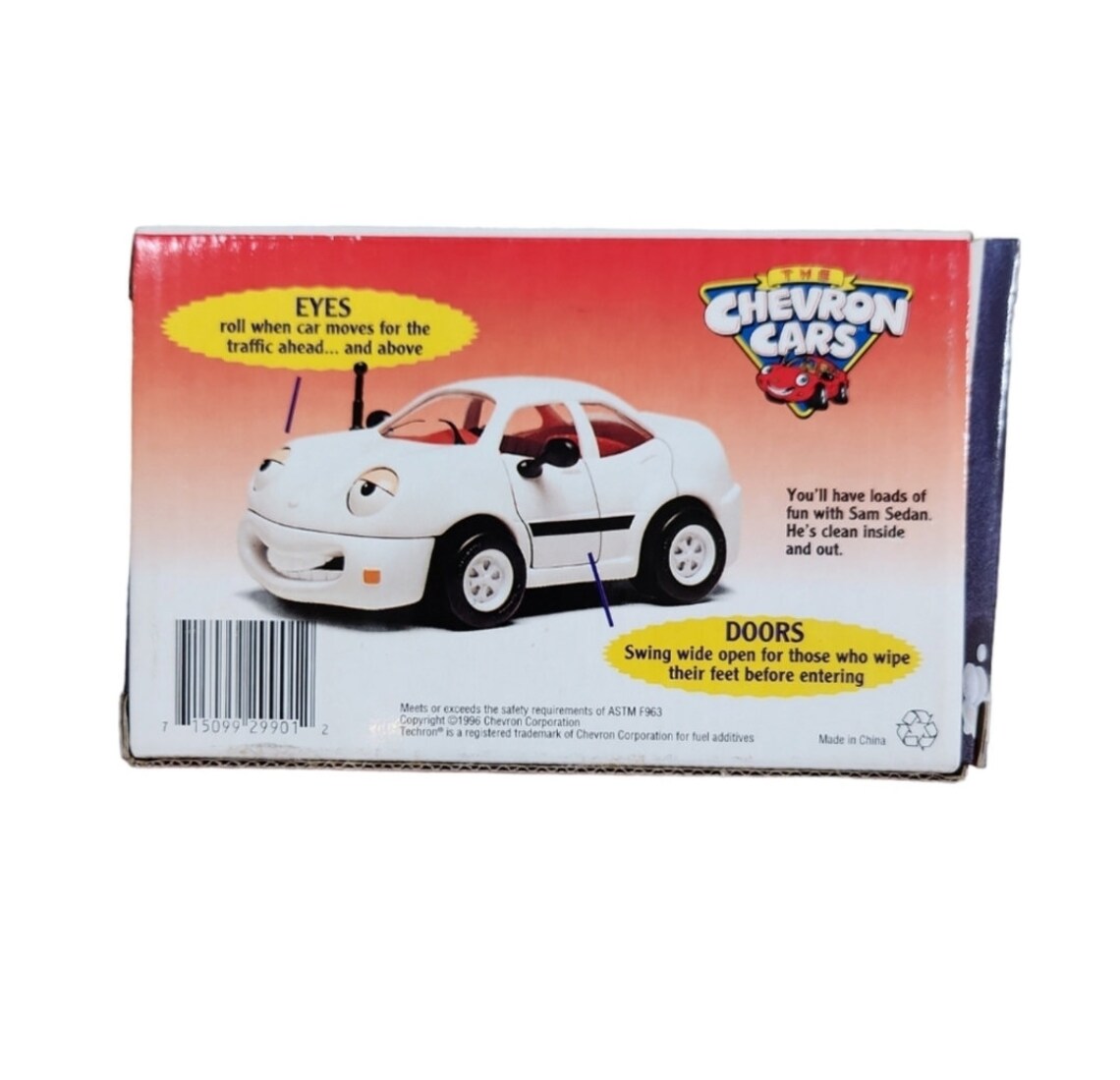 Vintage 1996 the Chevron Cars Sam Sedan Toy - Etsy