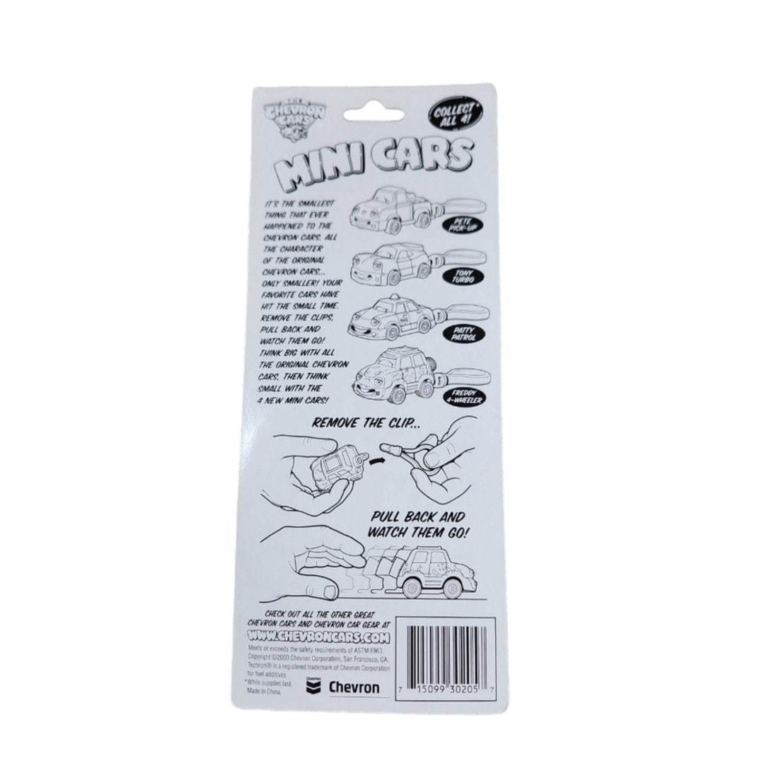 Vintage 2000 Chevron Mini Cars Patty Patrol Removable Clip Toy - Etsy