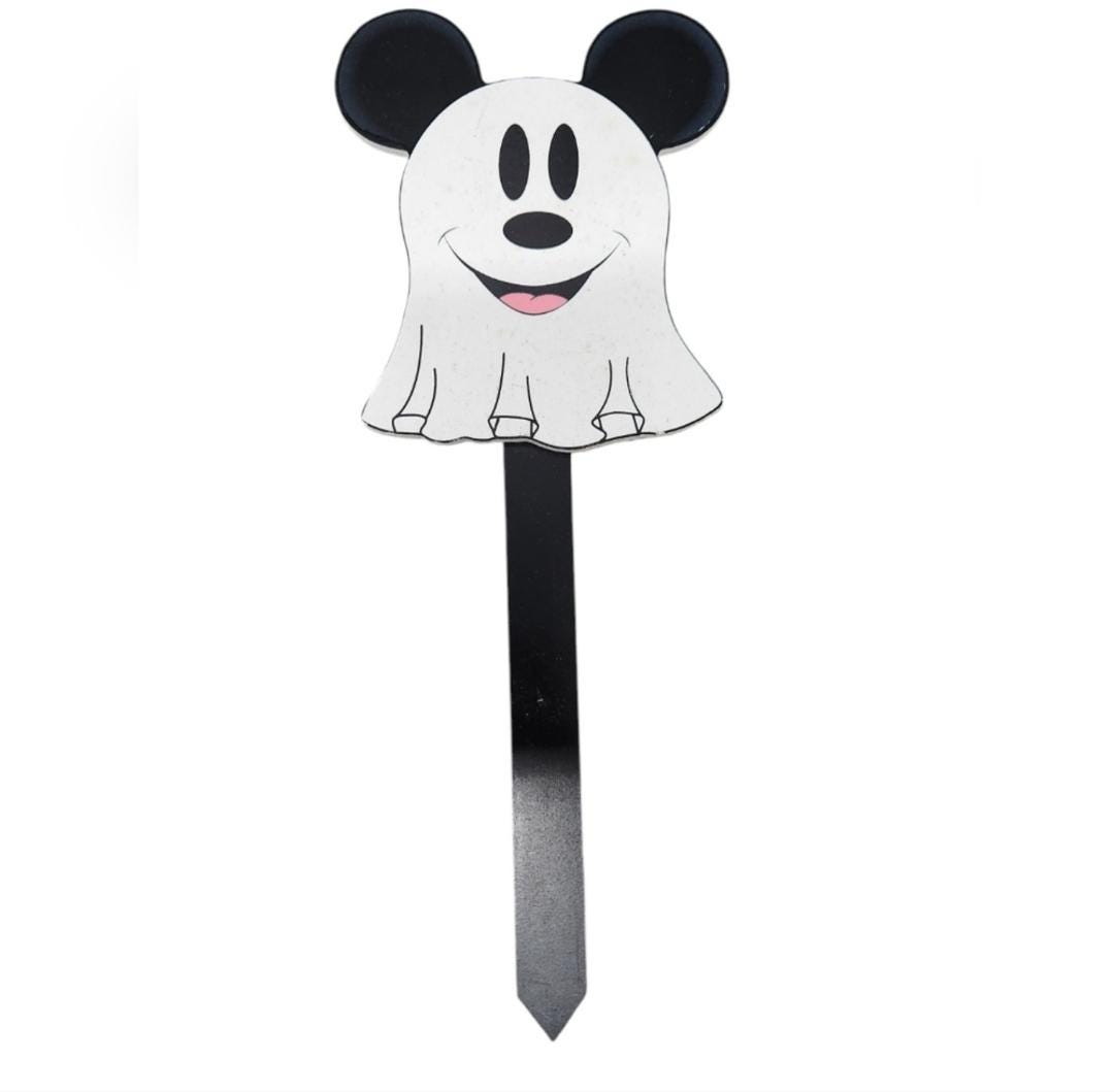 2012 Disney Mickey Mouse Ghost Wooden Yard Stake 15" - Etsy