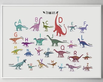 Home & Living Wall Hangings Wall Décor Printable Dinosaurs Boy Bedroom ...
