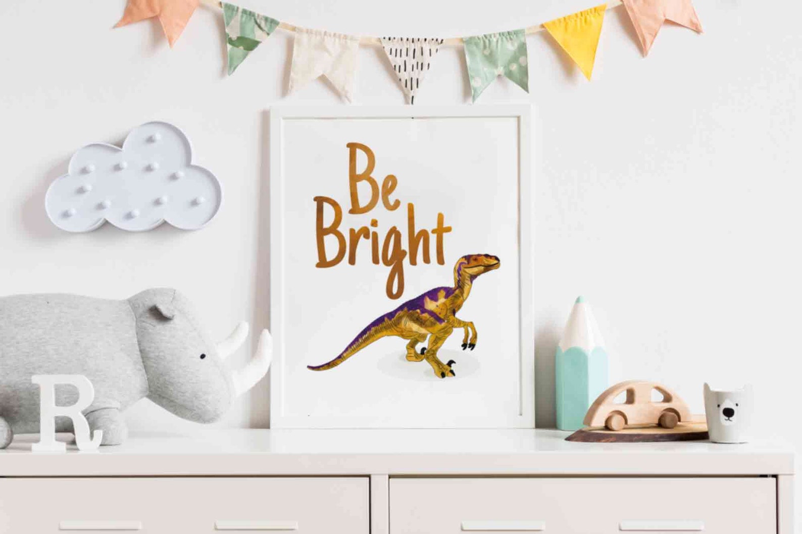 Dinosaurs Inspiring Printable Nursery Quote Portrait - Etsy