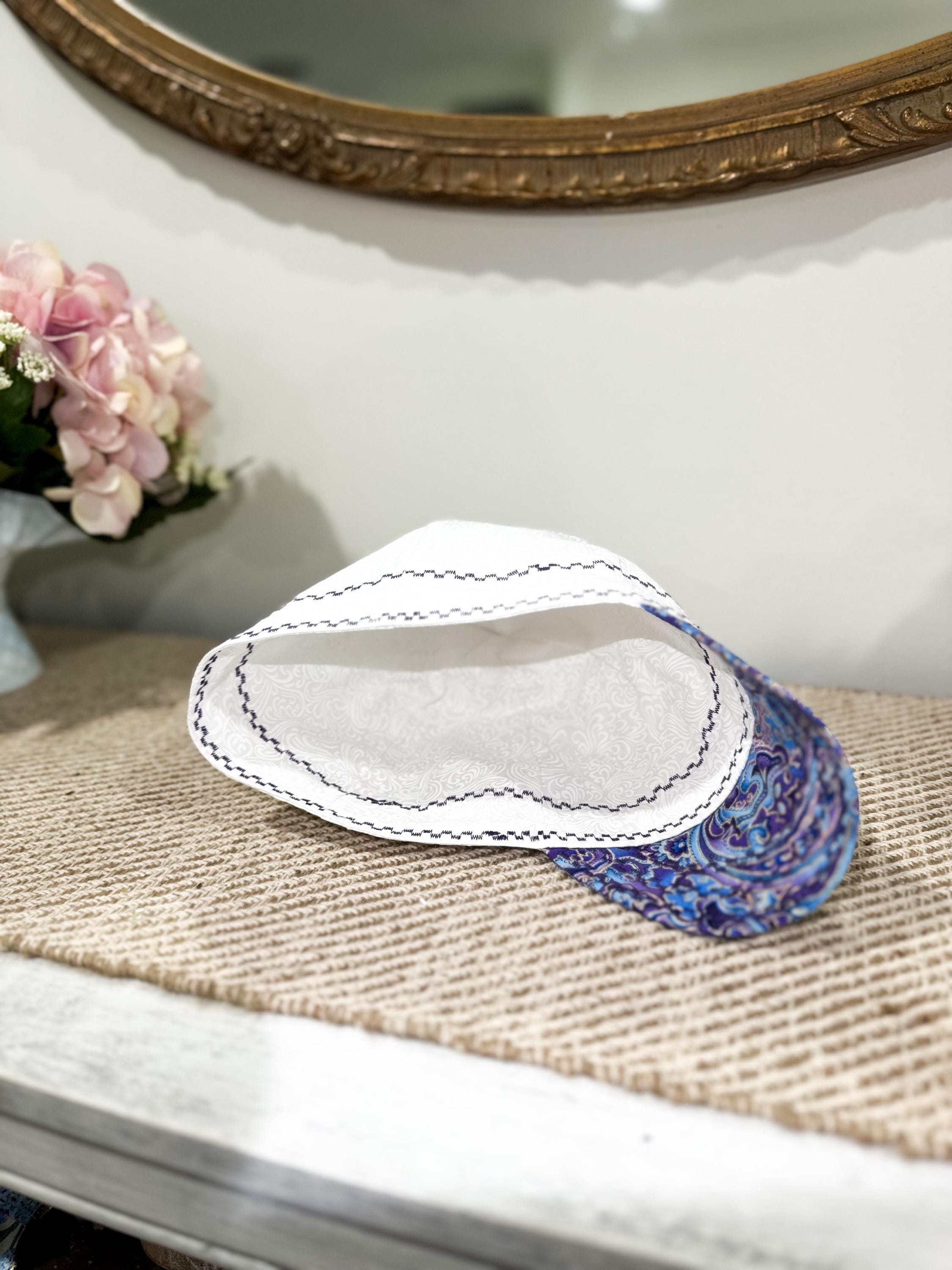 Purple White Paisley Welding Cap - Etsy