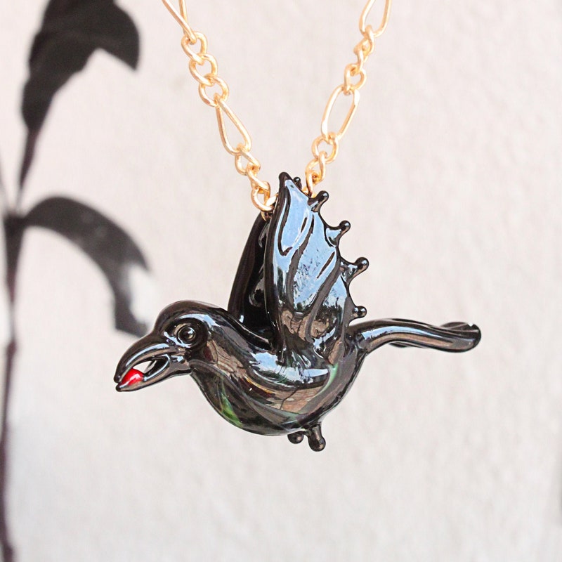 Crow Charm - Etsy
