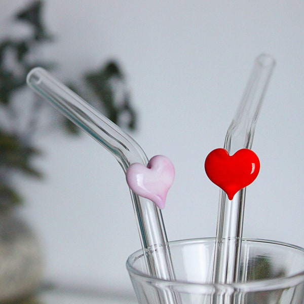 Heart Shaped Reusable Straws - Etsy