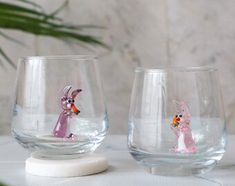 Funny Rabbit Shot Glass Rabbit Birthday Gift Happy Birthday MF - Etsy