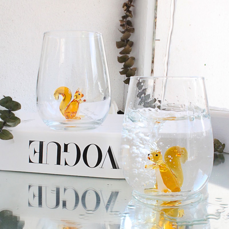 Glass Squirrel - Etsy