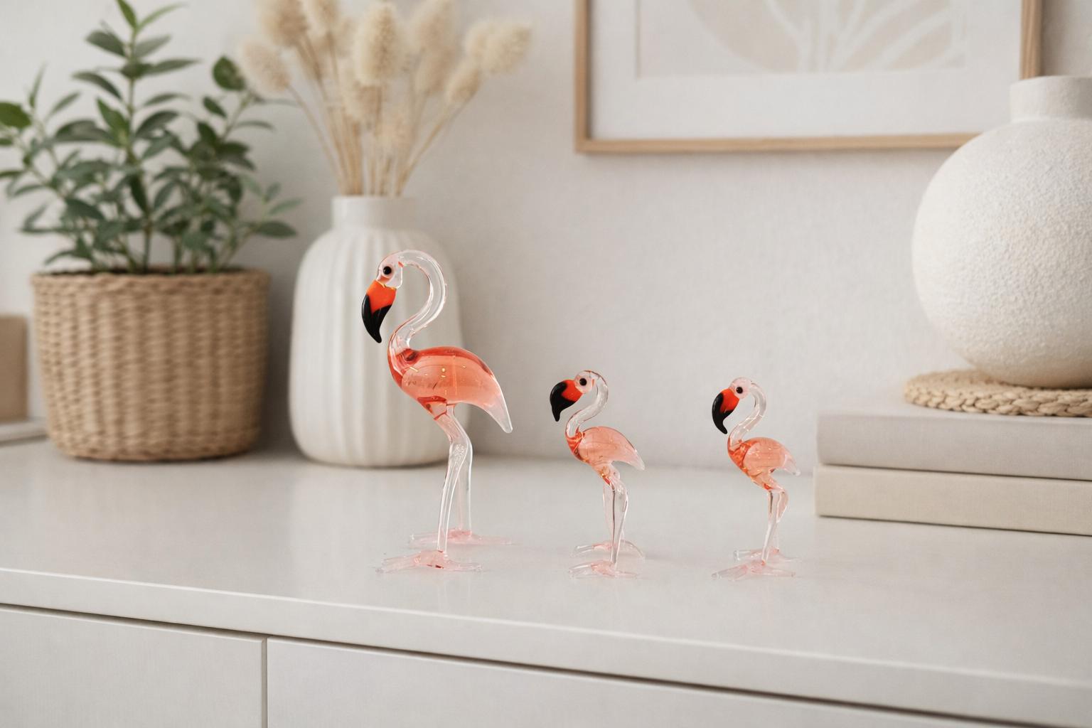 Art Glass Flamingo, Glass Birds, Flamingo Decor, Handmade Glass ...