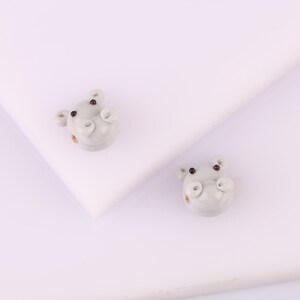 Murano Glass Hippo Spacer Bead, Hippopotamus Charms, Lampwork African ...