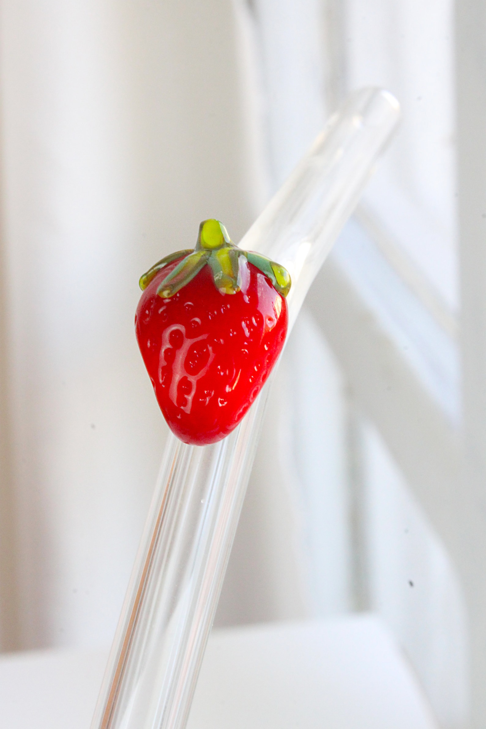 Glass Fruit Smoothie Straw Cocktail Straw Eco Friendly - Etsy