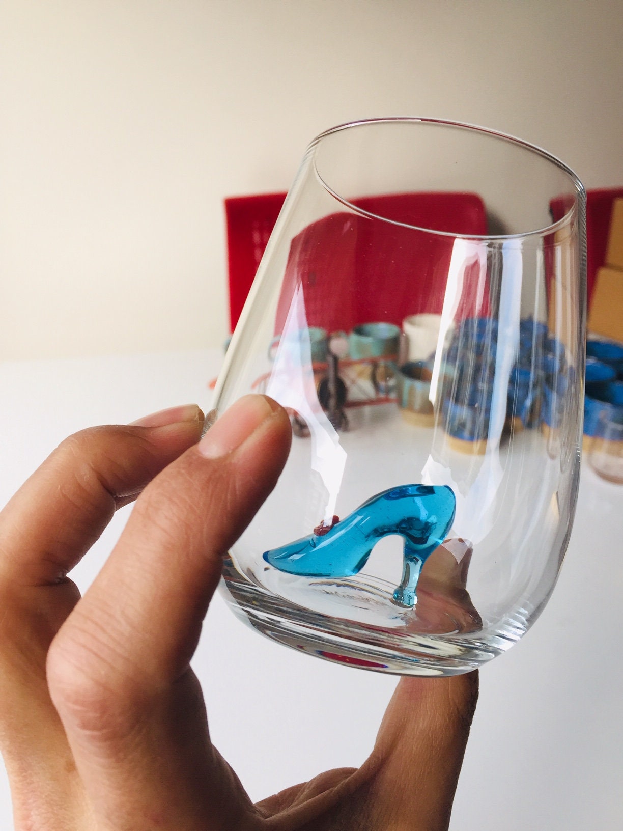 Cinderella Shoe Drink Glass High Heel Mug Princess Slipper - Etsy