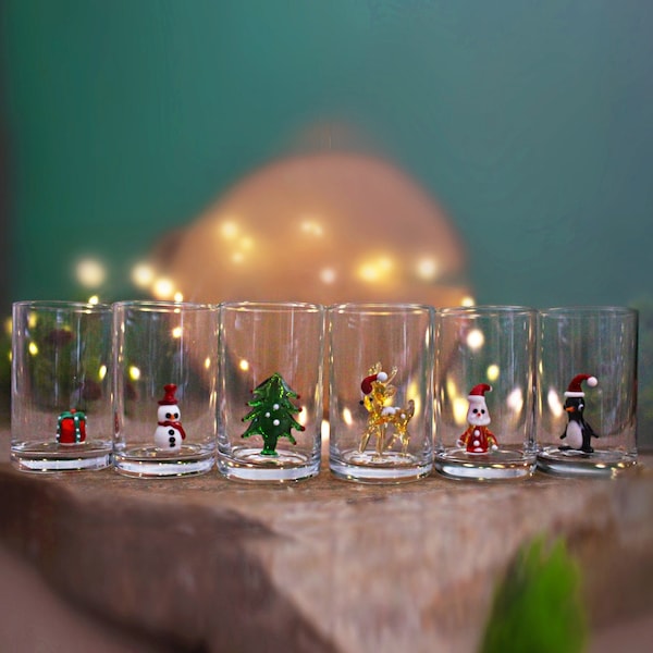 Christmas Glassware - Etsy