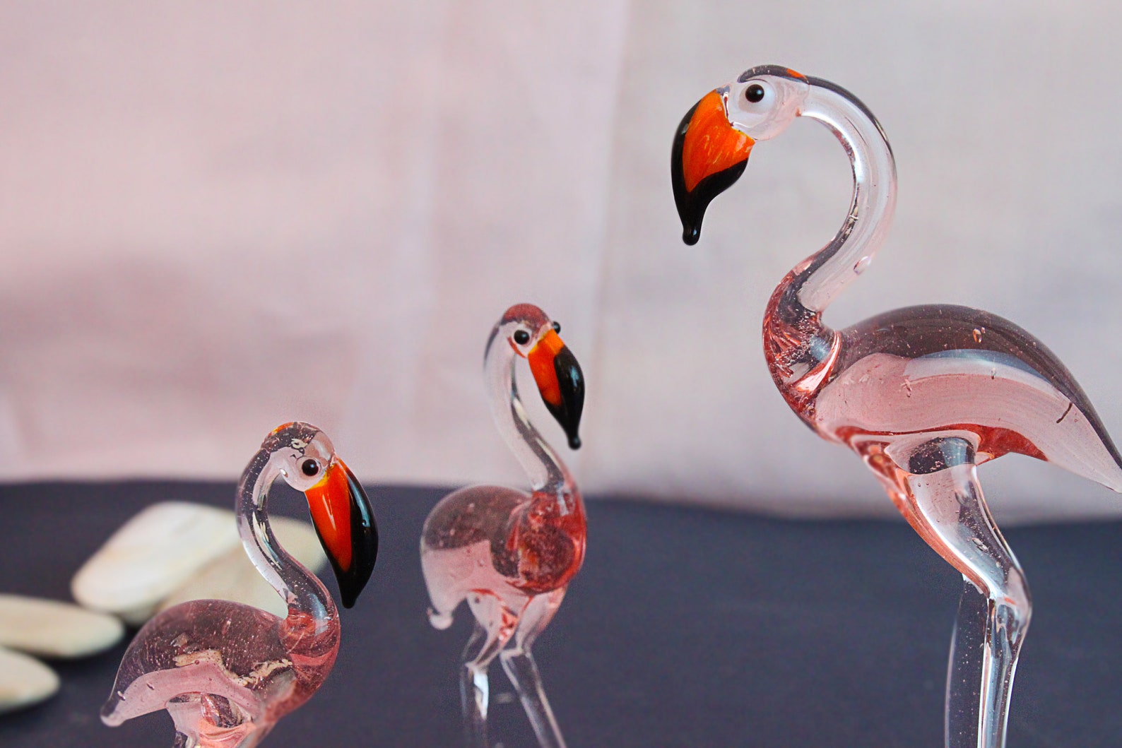 Art Glass Flamingo, Glass Birds, Flamingo Decor, Handmade Glass ...