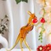 Kangaroo Glass Sculpture Blown Glass Animal Boxing Kangaroo - Etsy