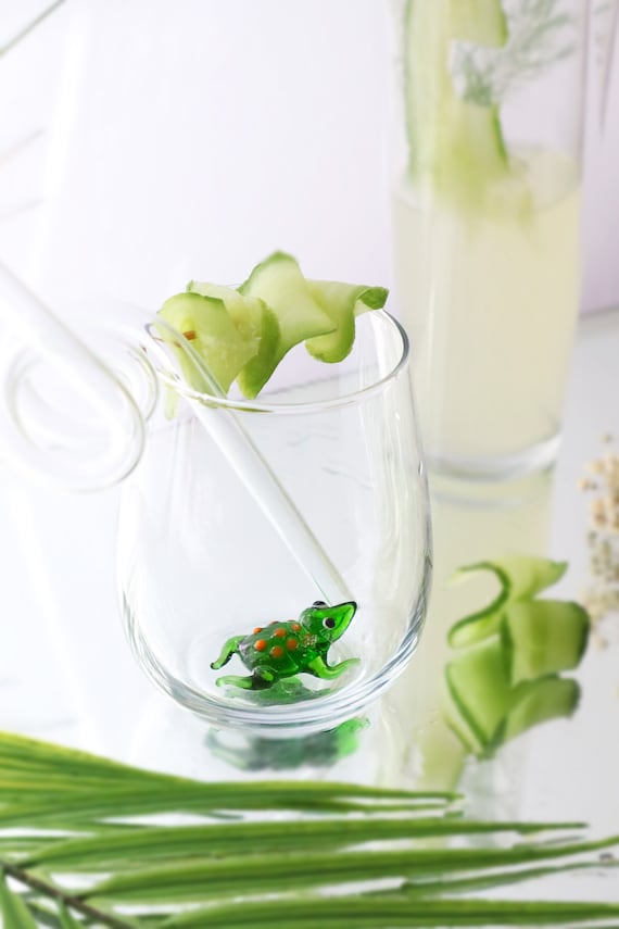 Cute Frog Glass Mug Water Drinking Cup Frog Decor Cocktail - Etsy