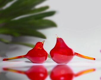 Red Glass Decor | Etsy
