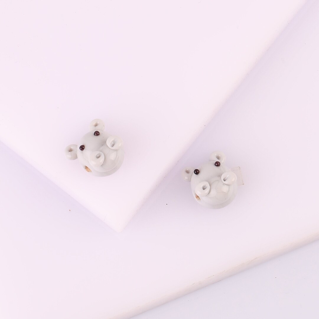 Murano Glass Hippo Spacer Bead, Hippopotamus Charms, Lampwork African ...