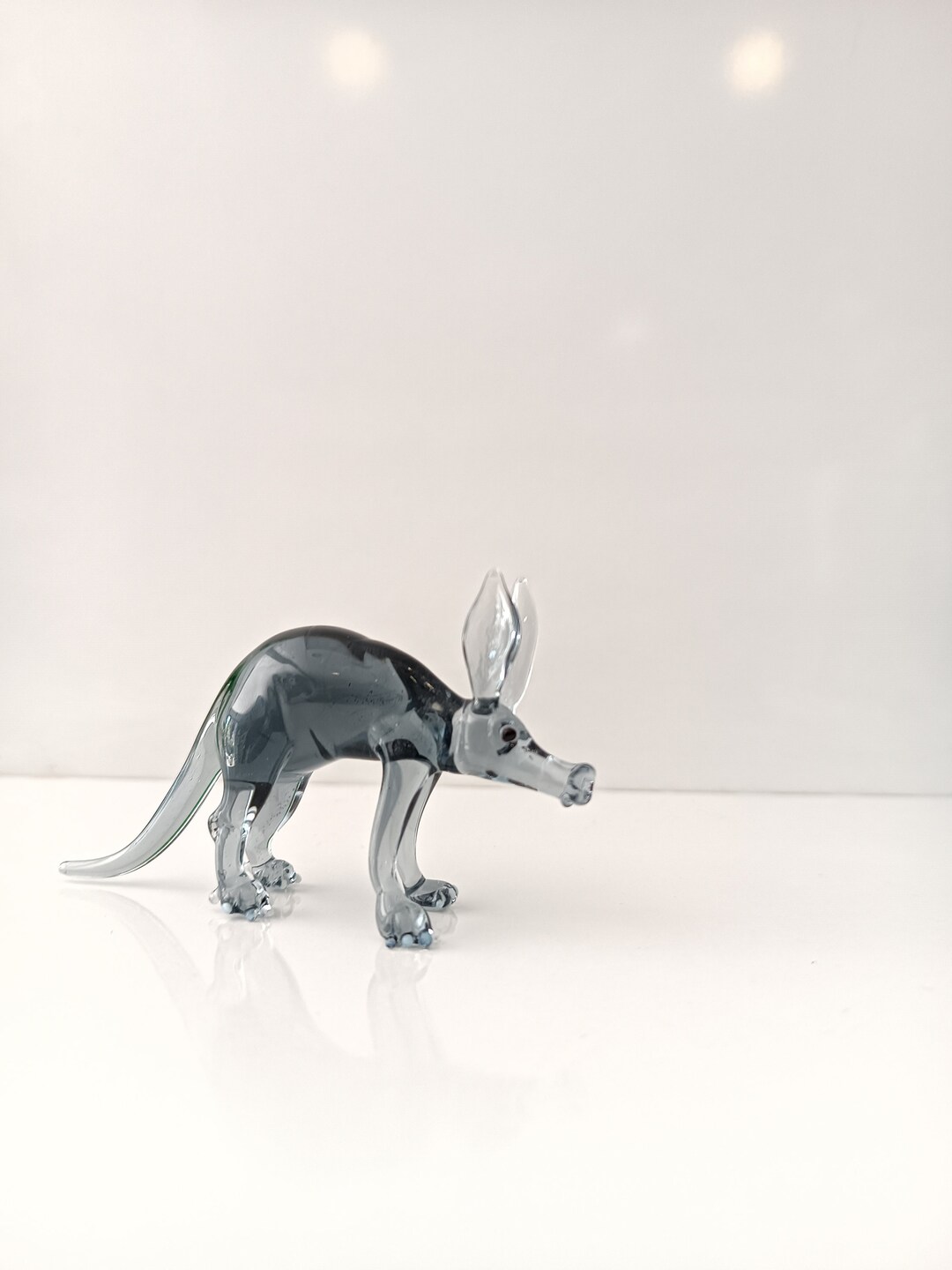 Aardvark Glass Figurine, Ant Eater Animal, Lampwork Figures, Blown ...