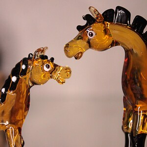 Art Glass Horse ,murano Glass, Mini Glass Figurine, Handmade Glass ...