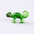 Glass Parrot Sculpture, Green Glass Birds, Lampwork, Murano, Cockatoo ...