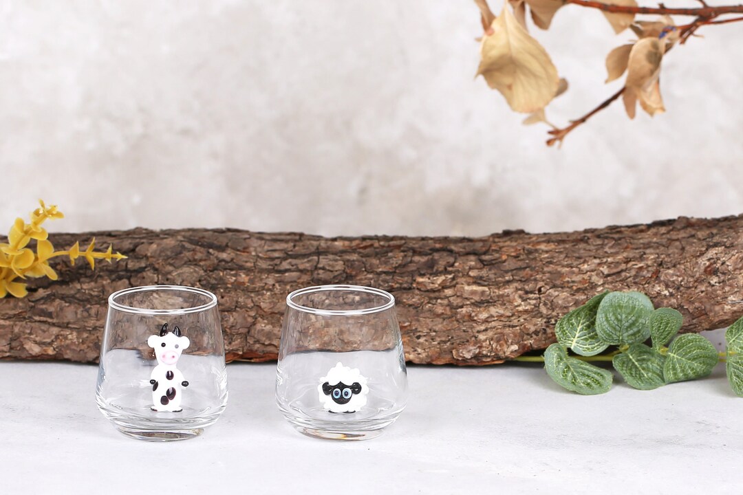Farm Birthday Party Shot Glass, Cow Shot Glass, Cute Sheep Barware Set ...