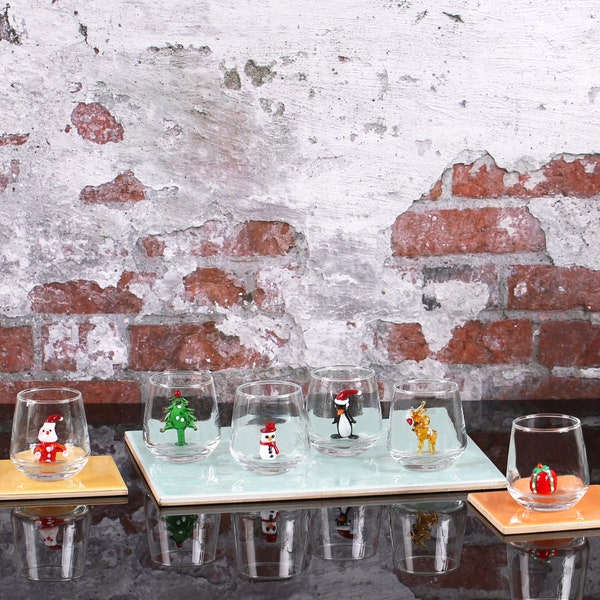 Christmas Glassware - Etsy