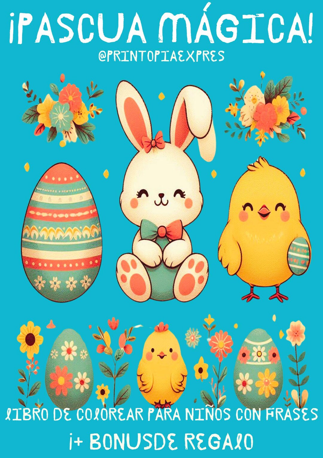 30 Easter Bunny Coloring Pages With Enchanted Eggs in the Forest ...