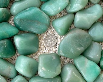 Green Tumbled Stone - Etsy