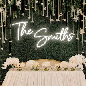 Classic Wedding Neon Lights, Personalized Light up Signage for ...