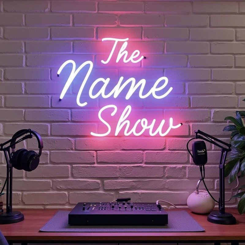 Custom Podcast Sign - Etsy