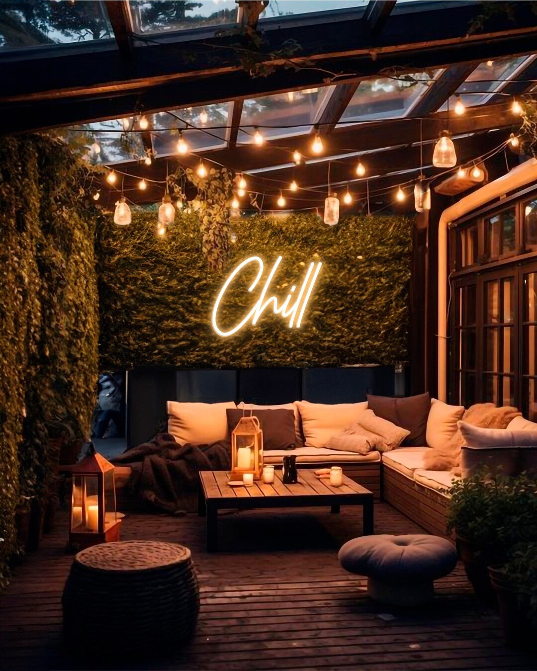LED Neon Chill Sign, Personalizable Safe LED Neon Lights, Waterproof ...