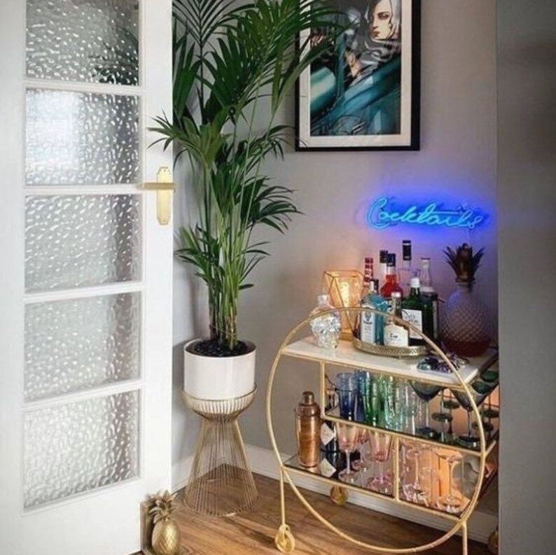 Cocktails Neon Sign, Bar Cart Decor, Party Decorations, LED Neon Light ...