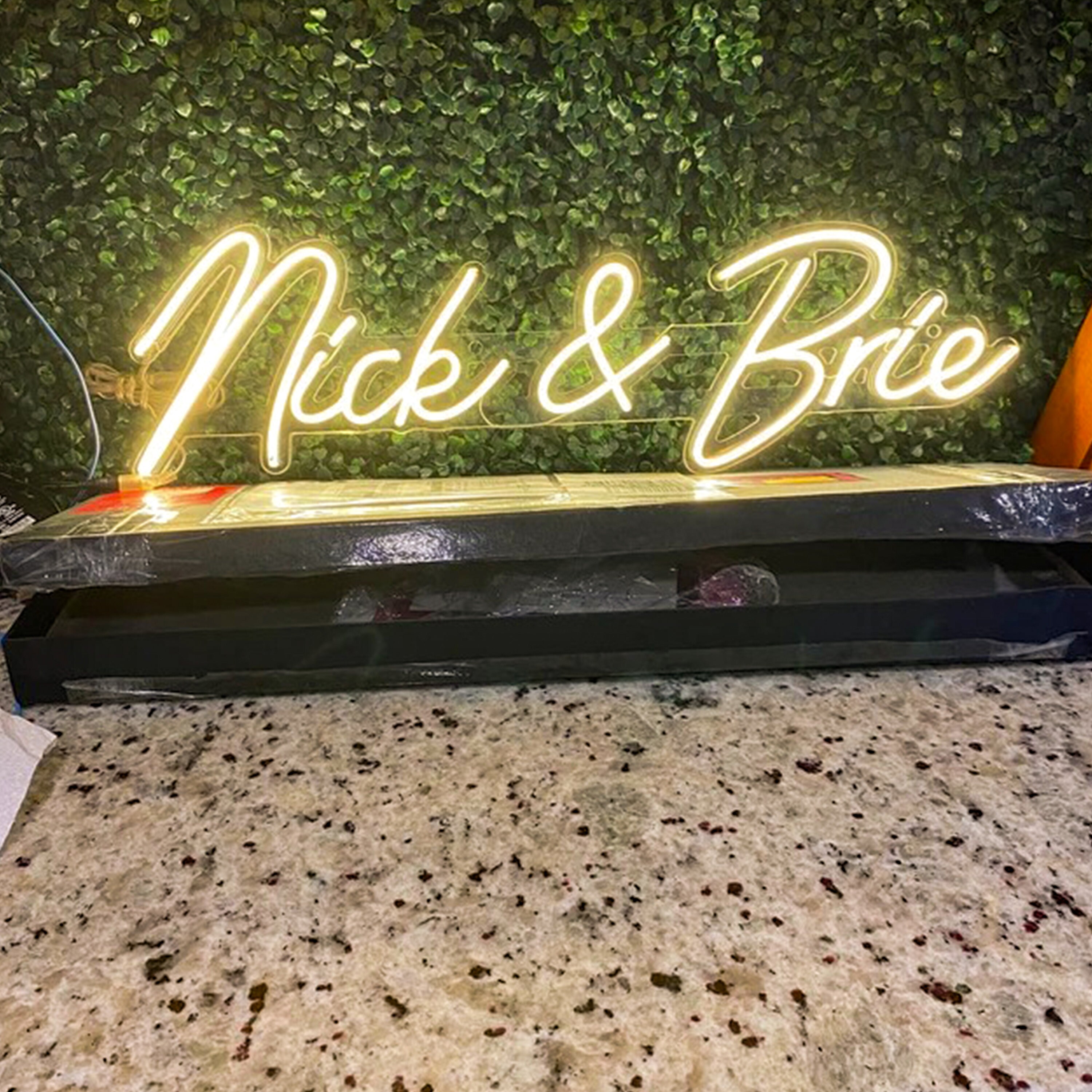 Wedding Neon Sign for Reception Party, Personalized Last Name LED Neon ...