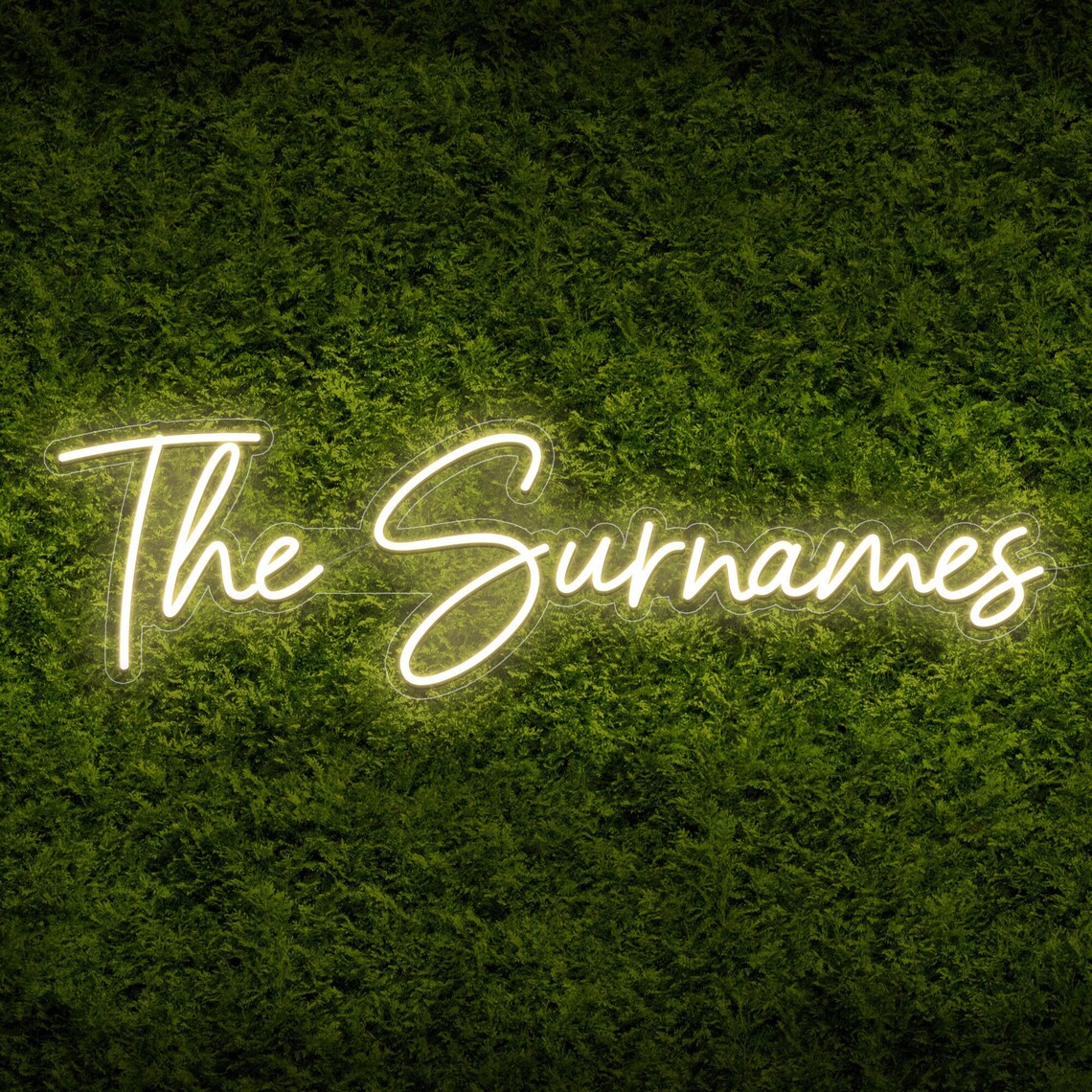 Your Surname in Neon Wedding Neon Sign for Reception - Etsy