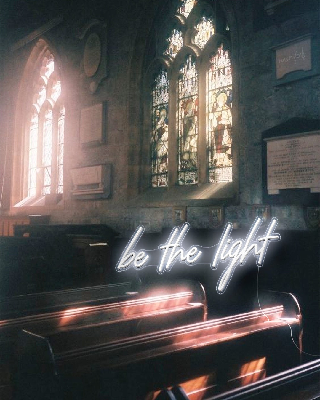 Religion Themed Neon Signs - Inspirational Custom Light up Signs ...
