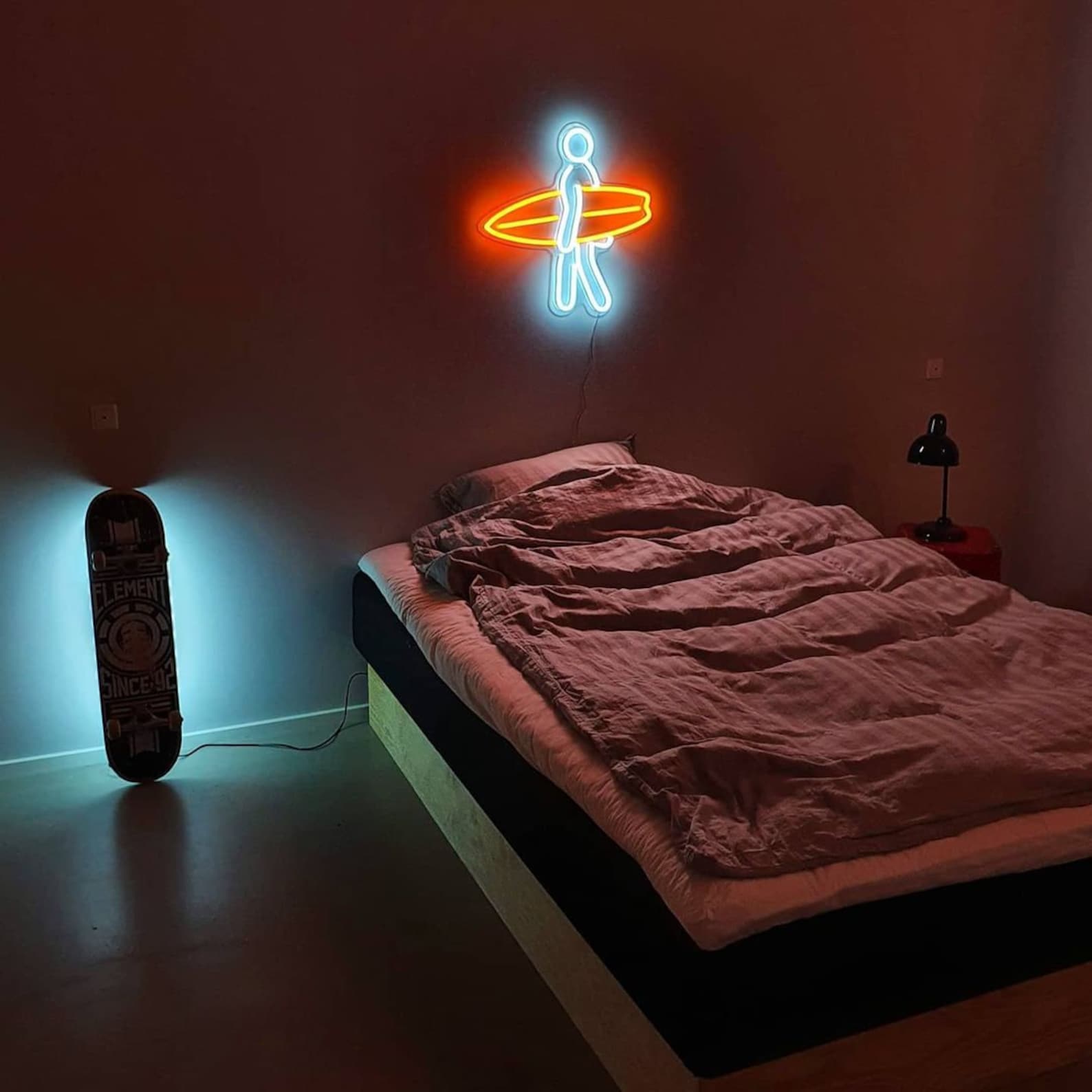 Custom Neon Sign With Spanish Text, LED Neon Illuminated Phrase ...
