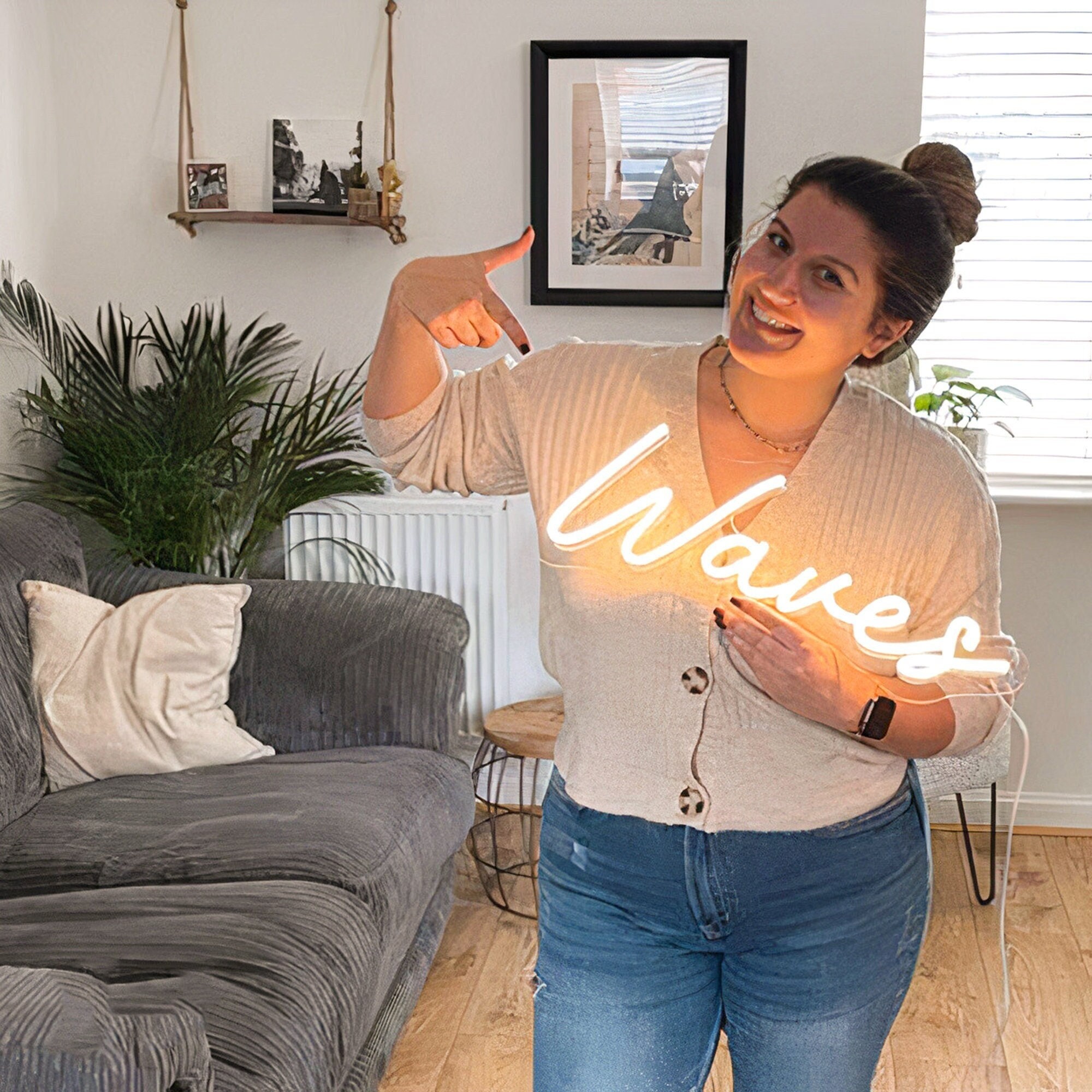 Name in Neon Lights - Custom LED Neon Sign, Personalized Wall Lamp ...