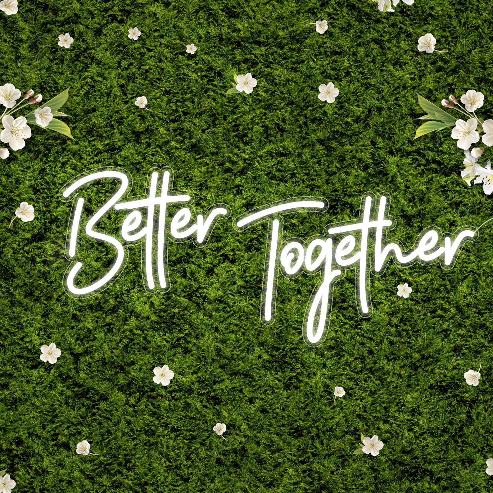 Better Together - LED Neon Sign for Wedding Reception Decoration ...