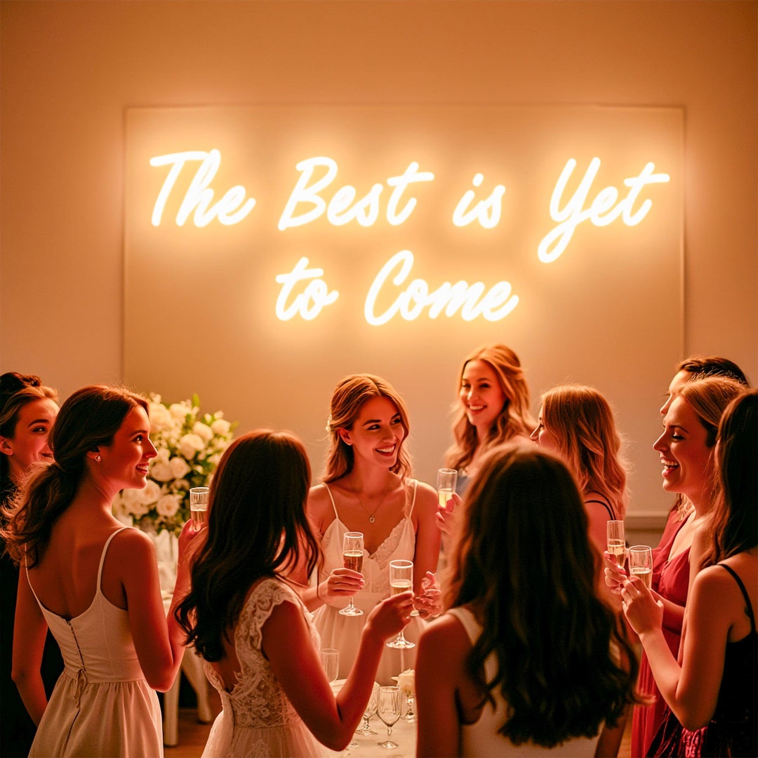 Personalized LED Neon Sign for Wedding Reception, Minimalist Decor ...
