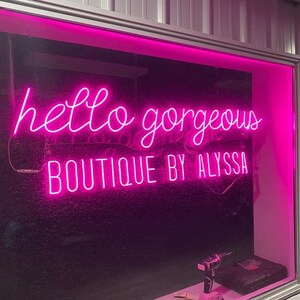 Neon Sign - You Look Wow - Made to Order LED Neon Illuminated Text ...