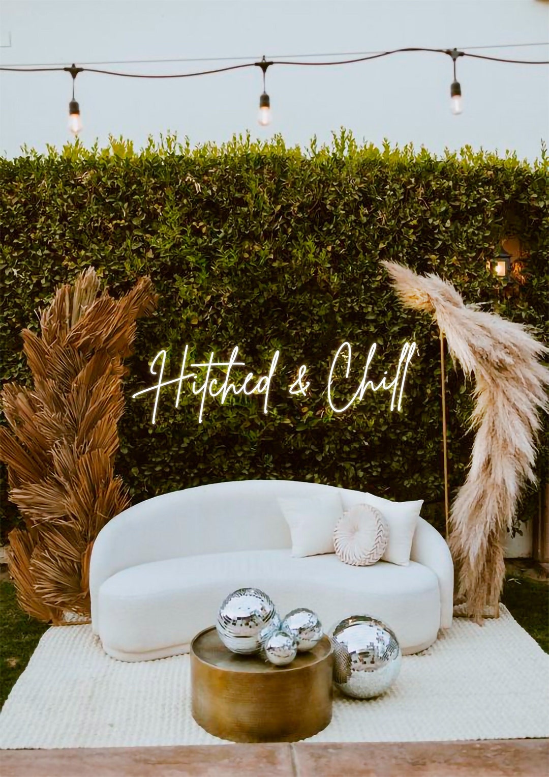 Modern Wedding Neon: Hitched & Chill - Light up Accents for Stylish ...