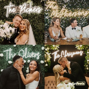 Neon Sign for Wedding - Custom Wedding Reception LED Neon Sign for ...