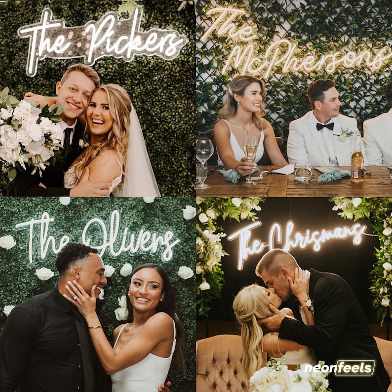 Classic Wedding Neon Lights Personalized Light up Signage for - Etsy