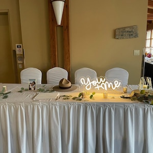 Initials Neon Sign for Table Decor, LED Neon Lights With Acrylic Stand ...