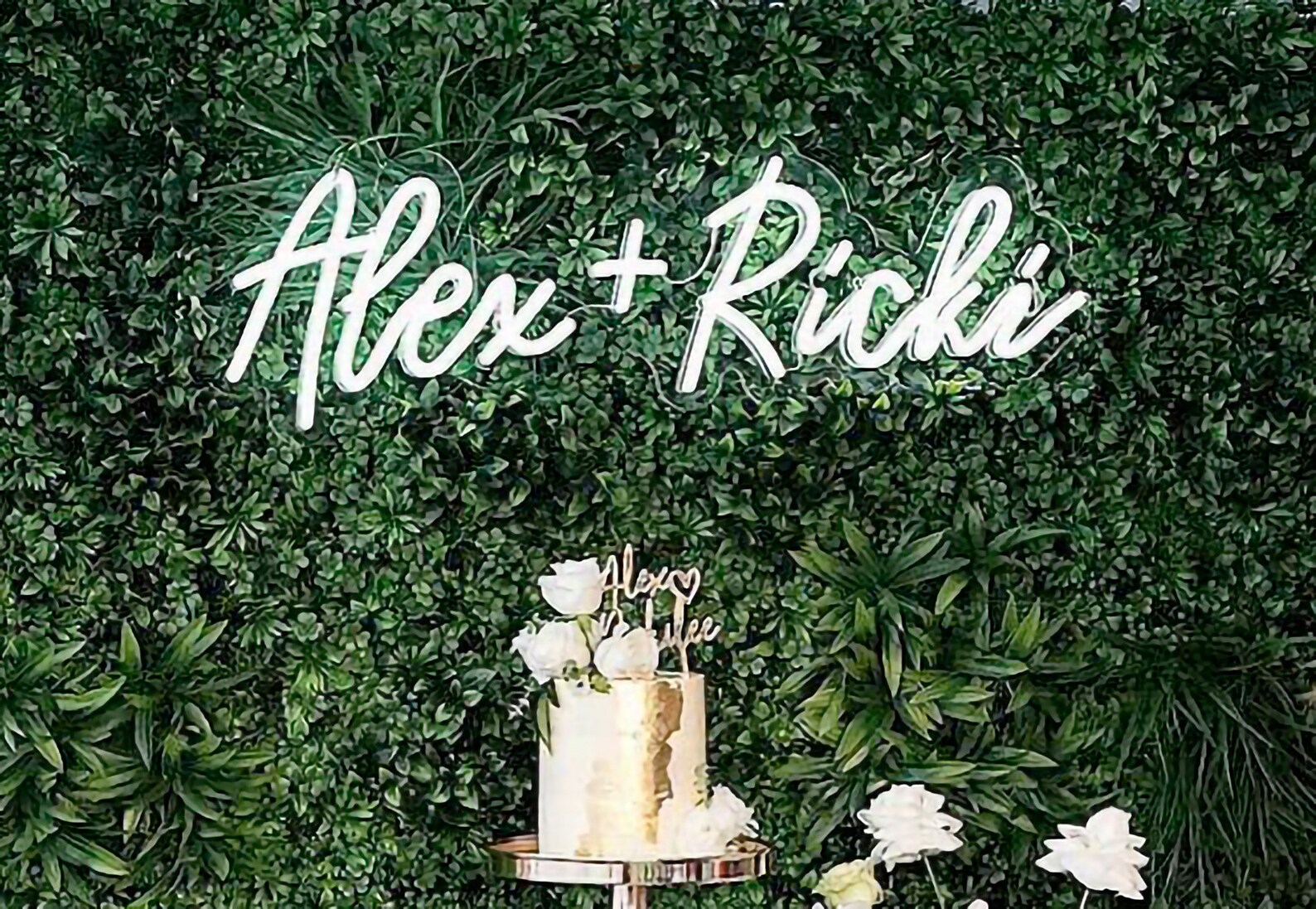 Your Names in Neon Lights! Wedding Reception Neon Sign, Personalized ...